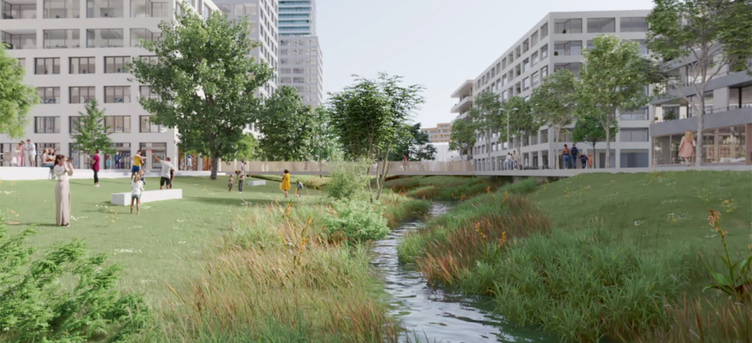 La Drize refait surface au coeur des quartiers du PAV | ge.ch